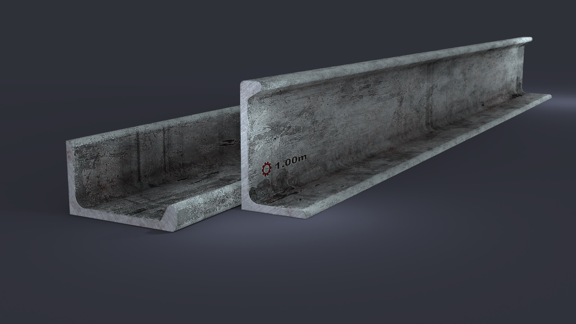 3D Angle Steel Beam SMB10 Low-poly Model - TurboSquid 1883863