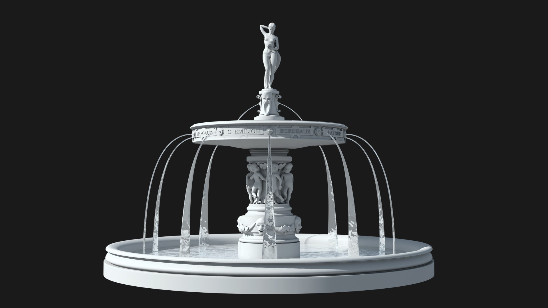 Classic Fountains Model - TurboSquid 1616453