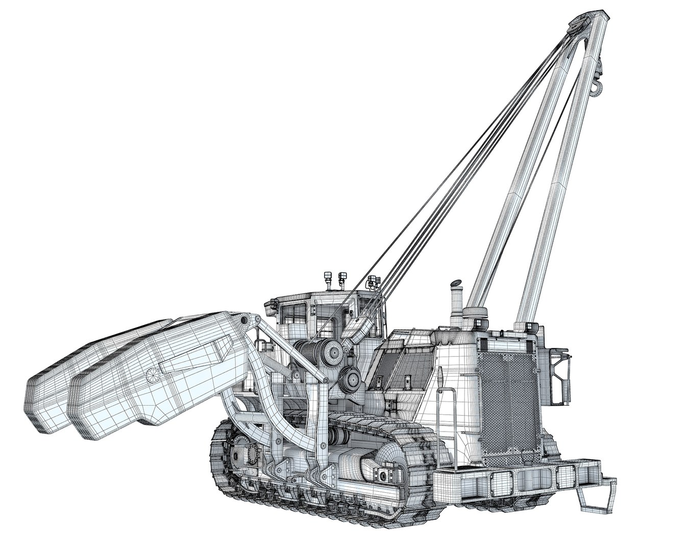 3D Track Dozer Pipelayer - TurboSquid 2235843