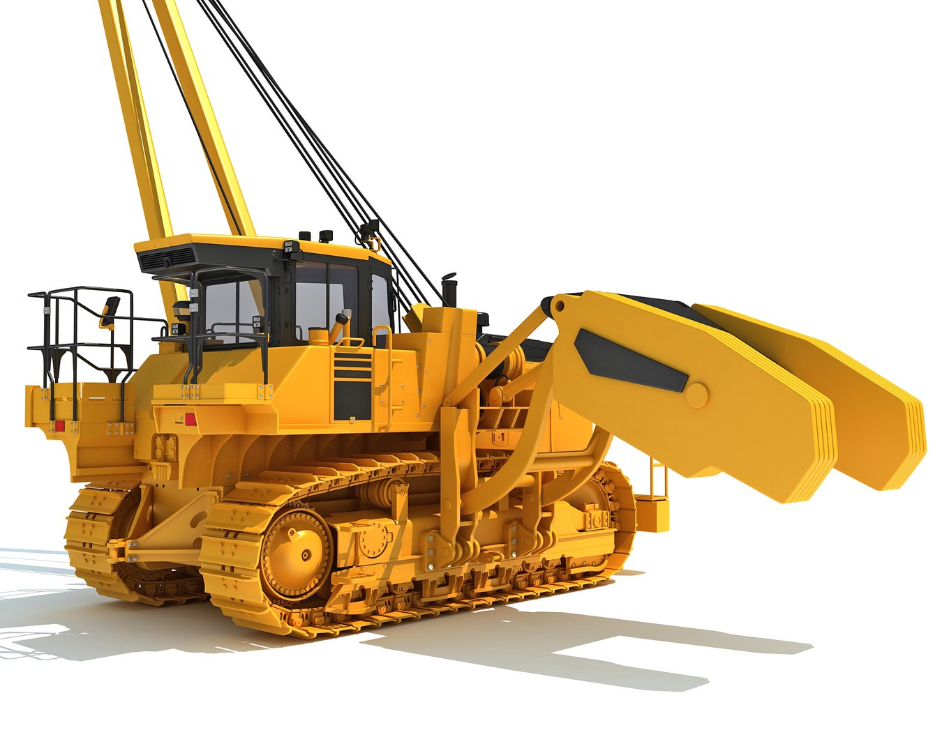 3D Track Dozer Pipelayer - TurboSquid 2235843
