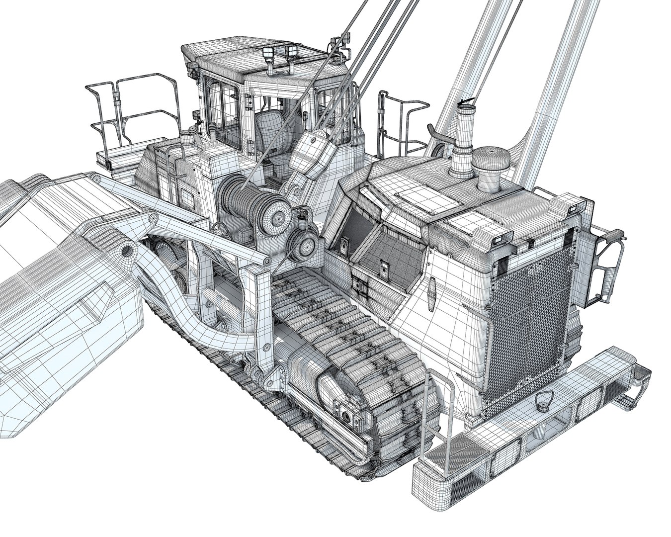 3D Track Dozer Pipelayer - TurboSquid 2235843
