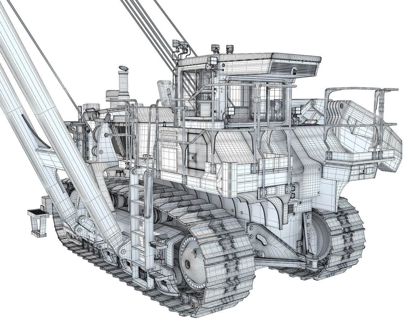 3D Track Dozer Pipelayer - TurboSquid 2235843