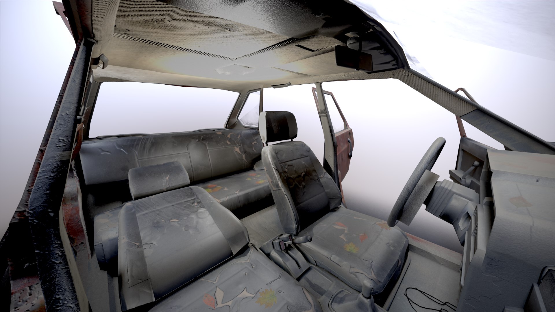 3D VAZ-2109 Rusted Model - TurboSquid 1807958