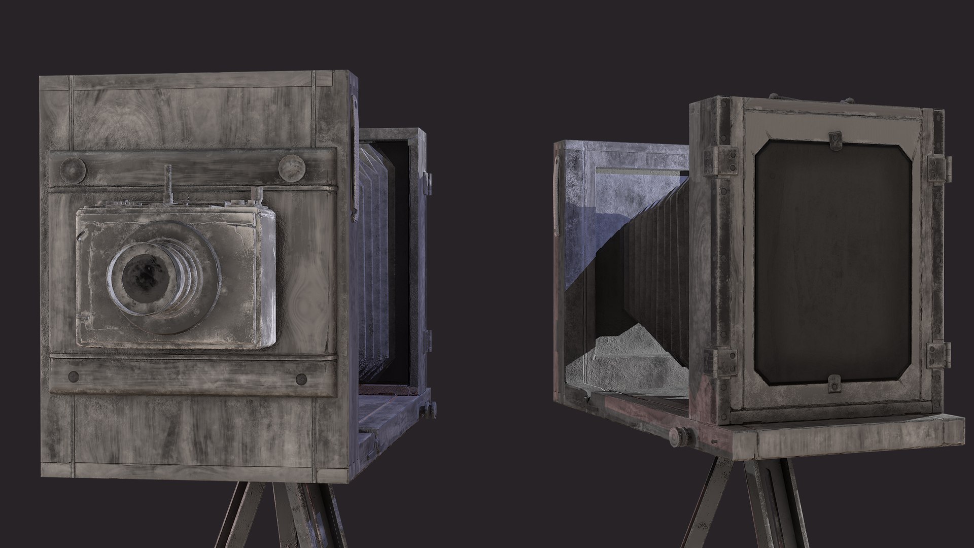 3D 19th Century Wet Plate Camera Model - TurboSquid 1734811
