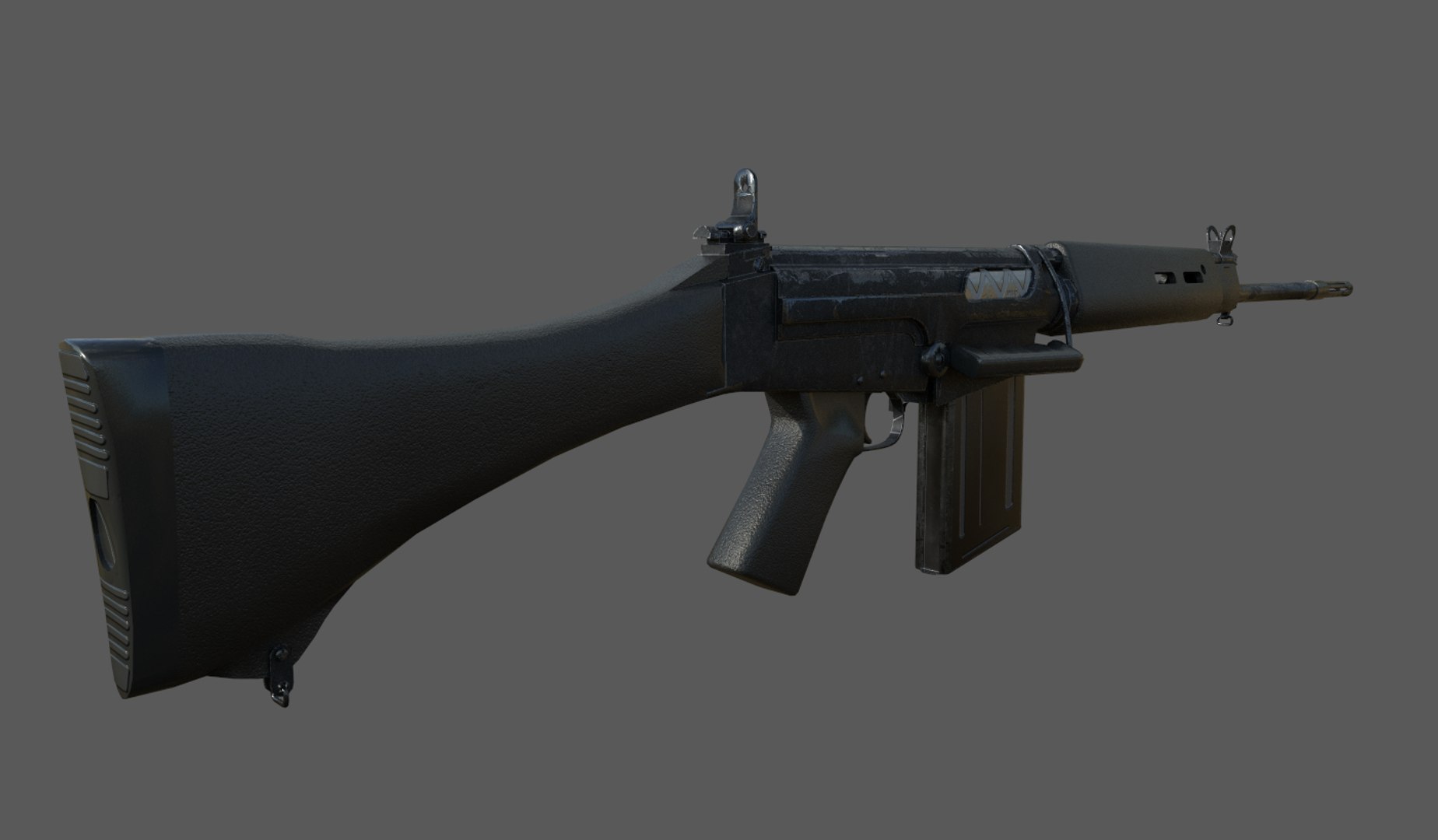 3D Model L1a1 Rifle Slr - TurboSquid 1423631