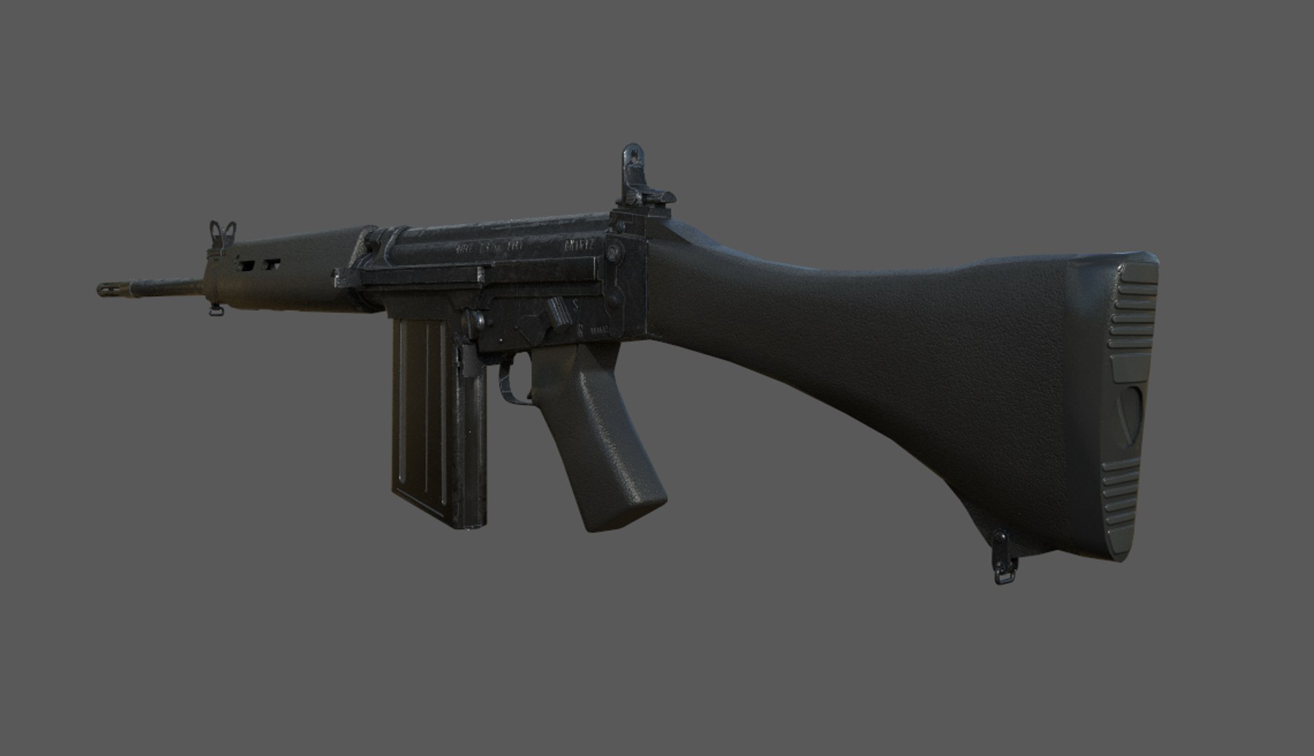 3D Model L1a1 Rifle Slr - TurboSquid 1423631