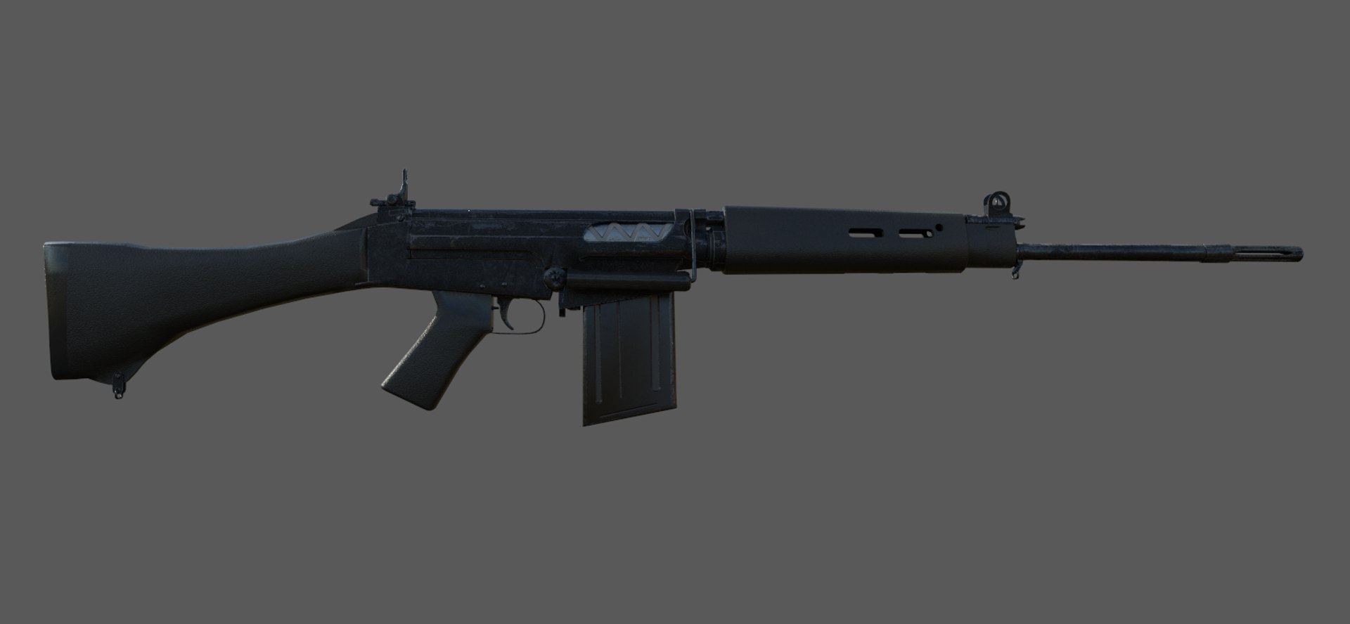 3D Model L1a1 Rifle Slr - TurboSquid 1423631