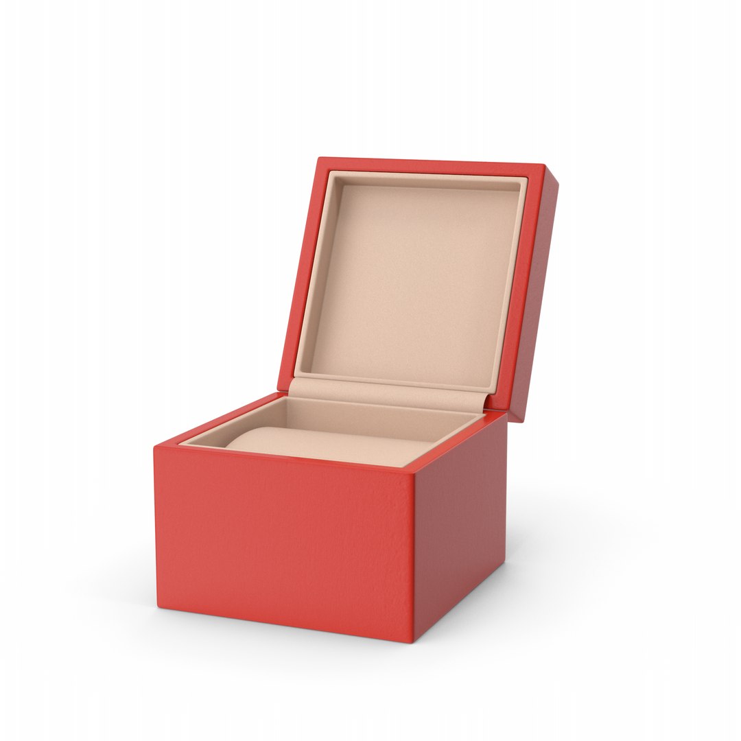 Red Watch Box 3D model - TurboSquid 2173531