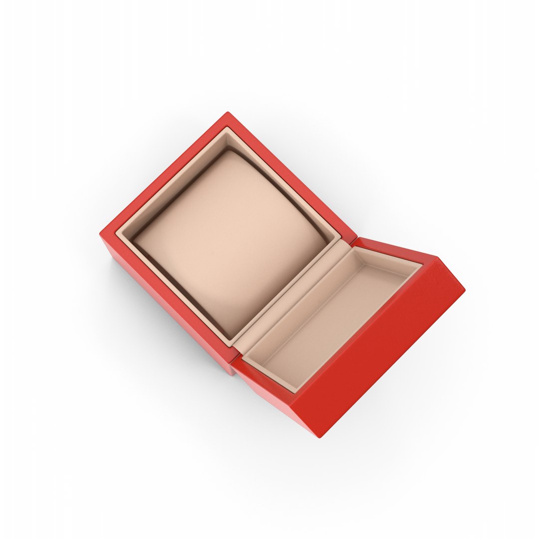 Red Watch Box 3D model - TurboSquid 2173531