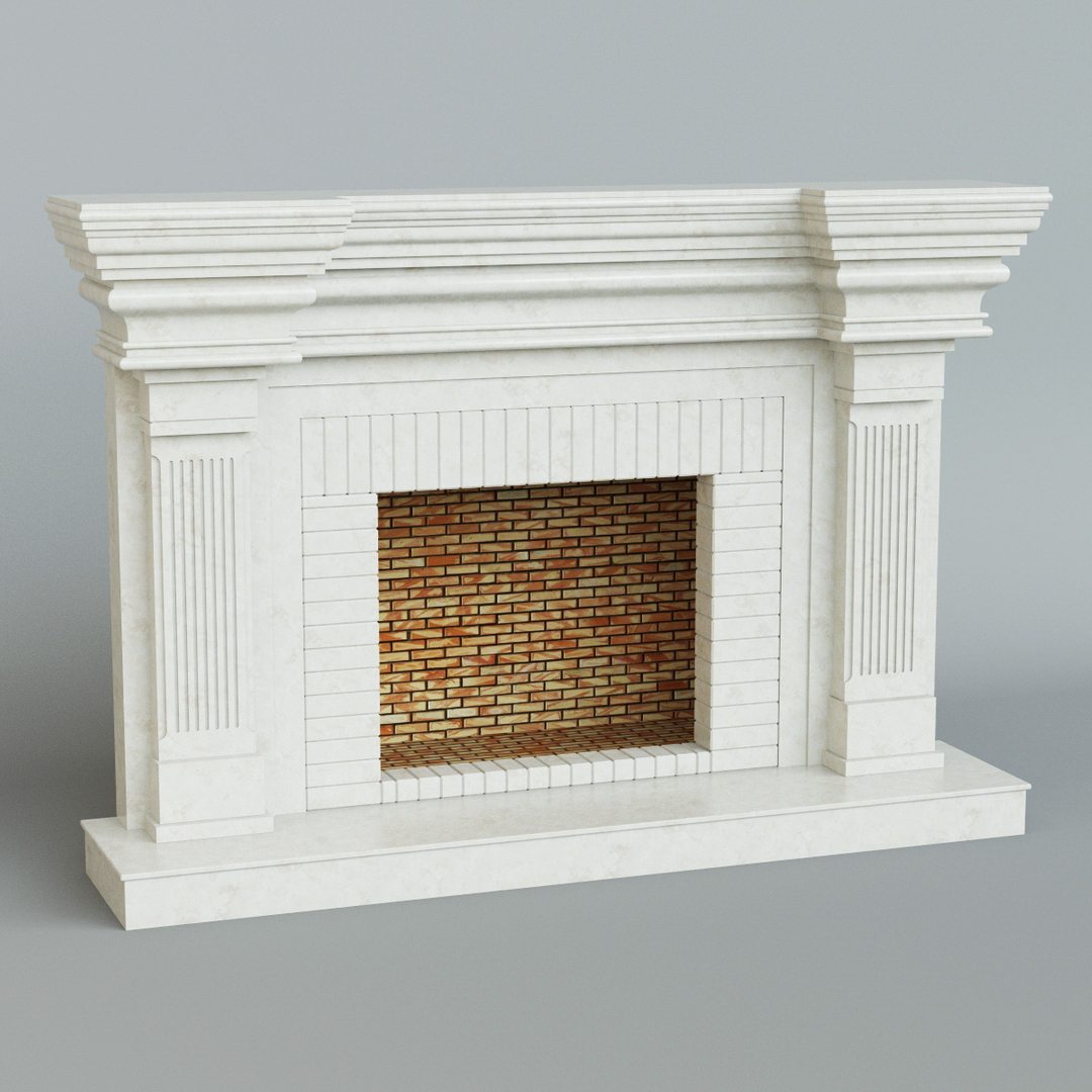 Classical Fireplace 3d Max