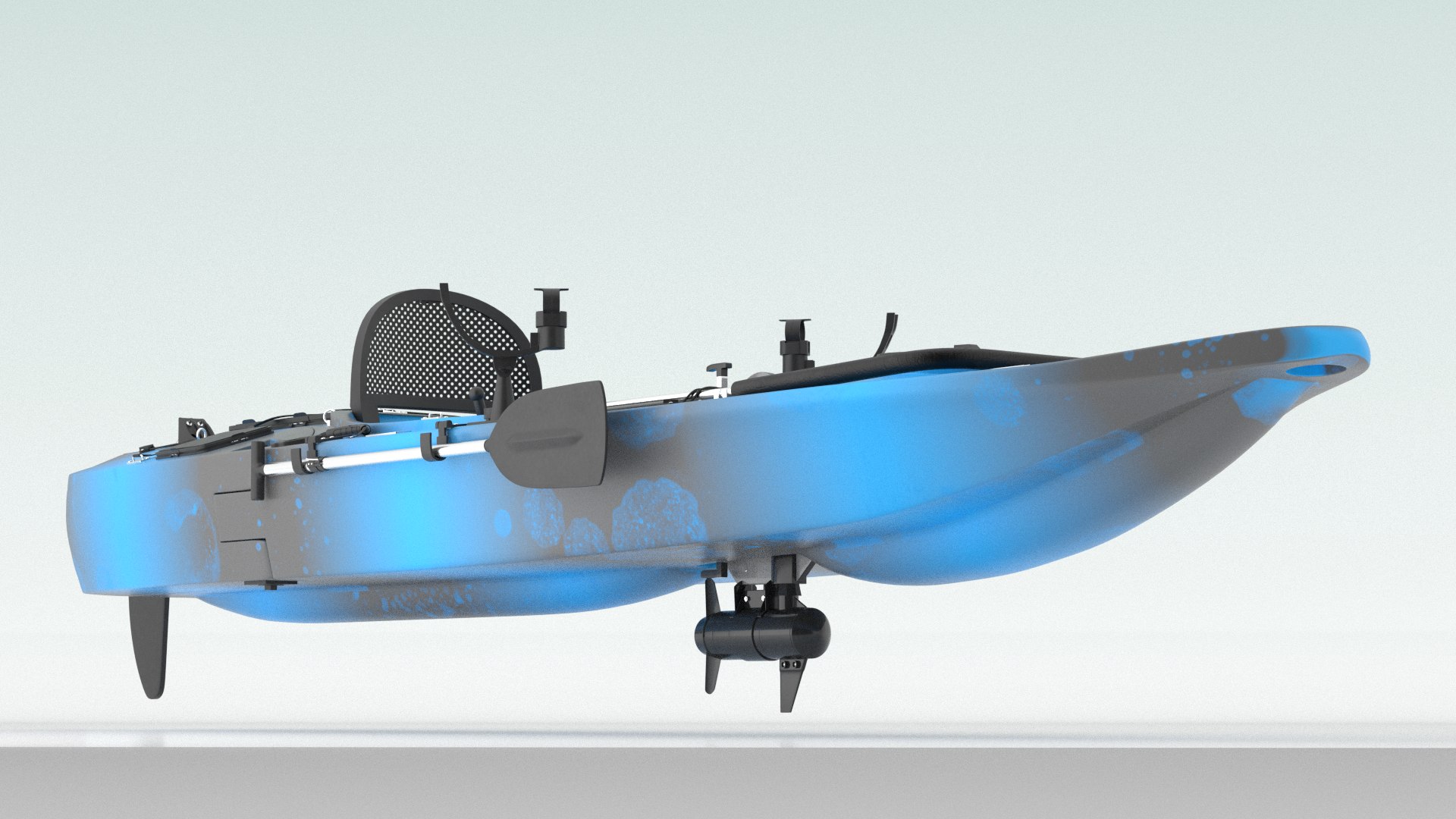 Kayak for fishing with an electric motor Haswing Winix HB-54601 ...