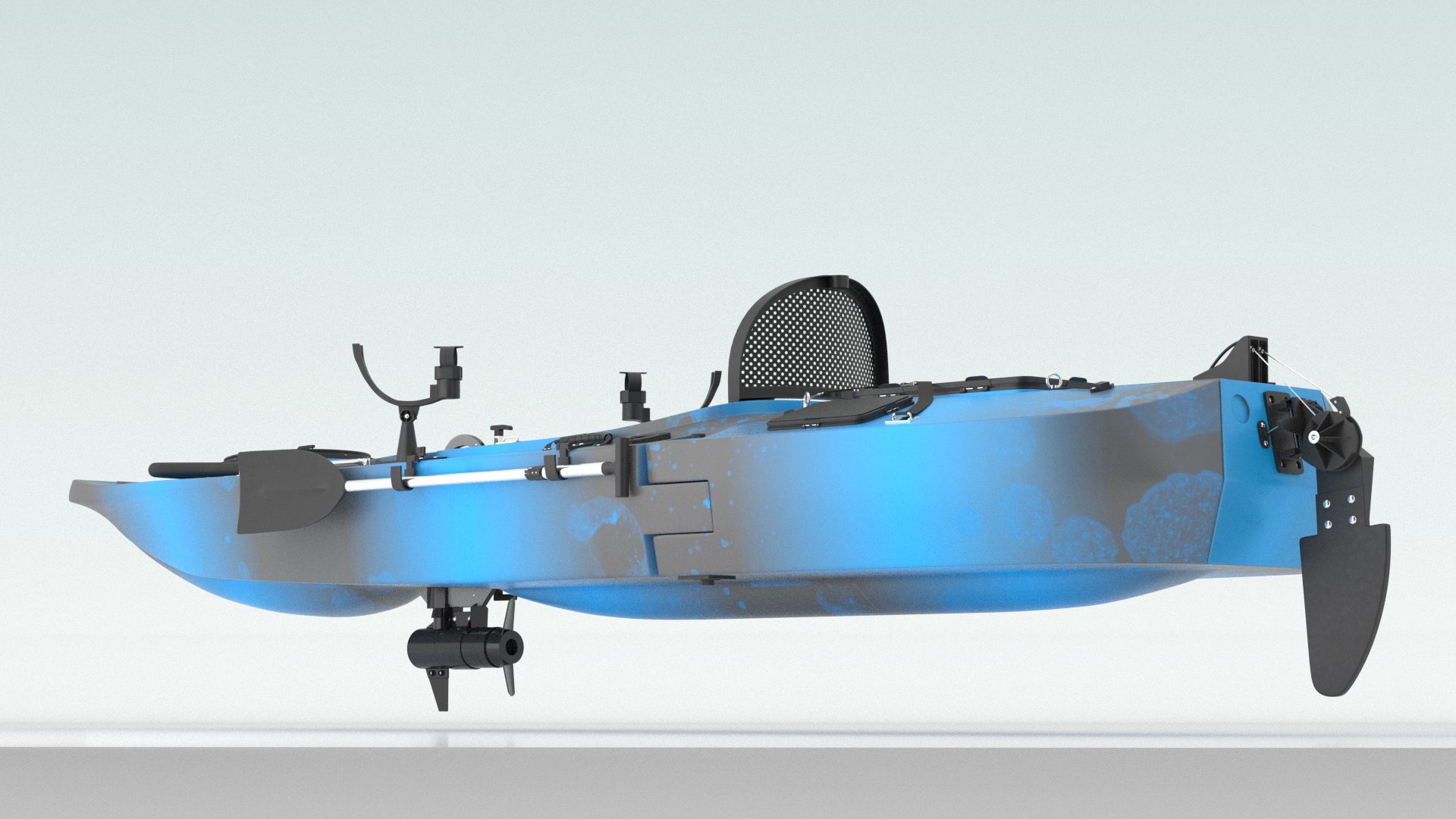 Kayak for fishing with an electric motor Haswing Winix HB-54601 ...