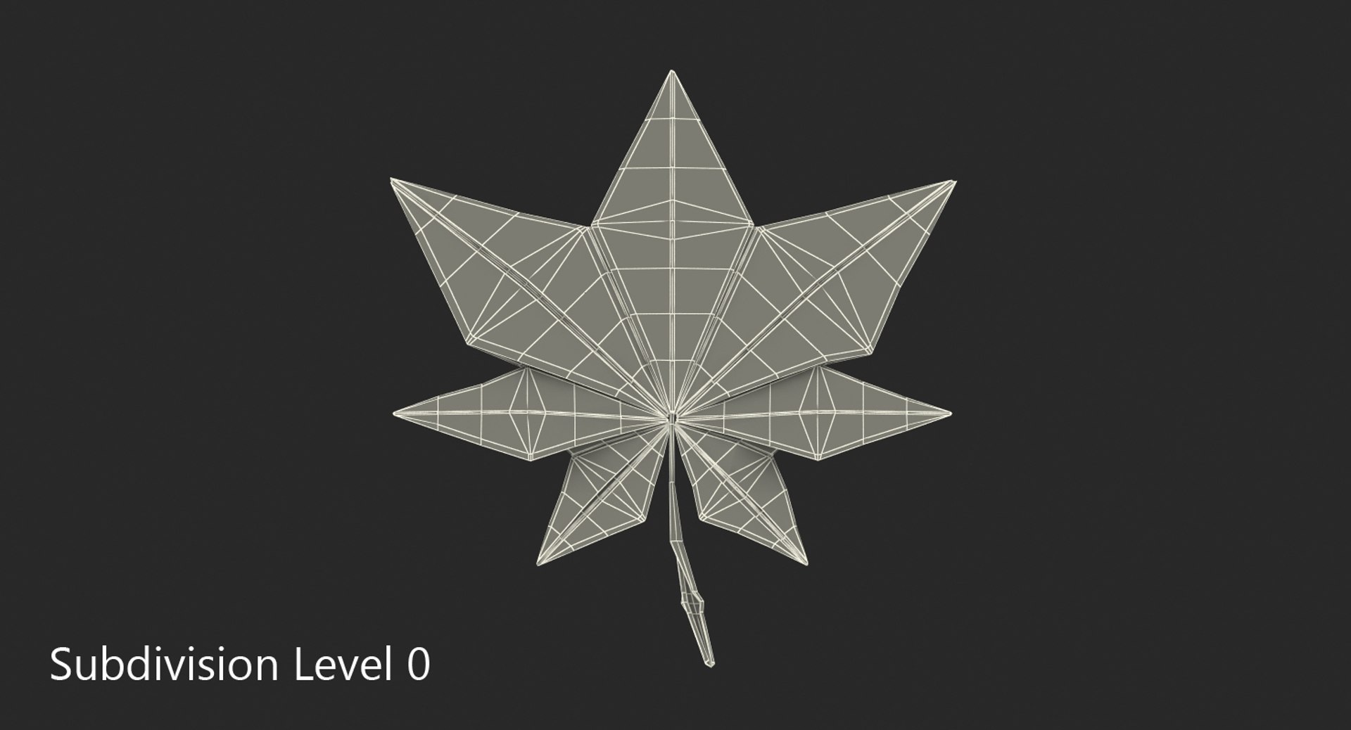 Autumn paper origami maple leaf model - TurboSquid 1329018