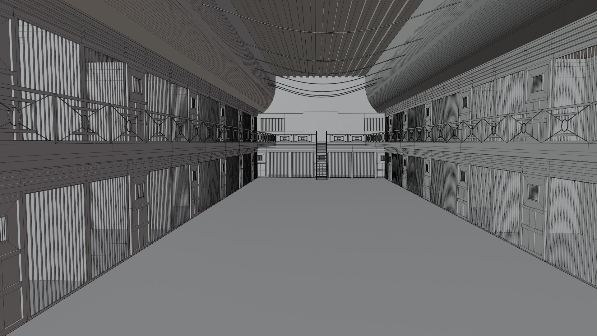 Prison Interior 3D Model - TurboSquid 2157355