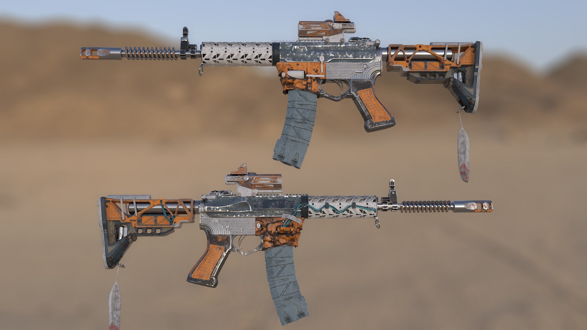 Ar15 Scifi Gun Obj