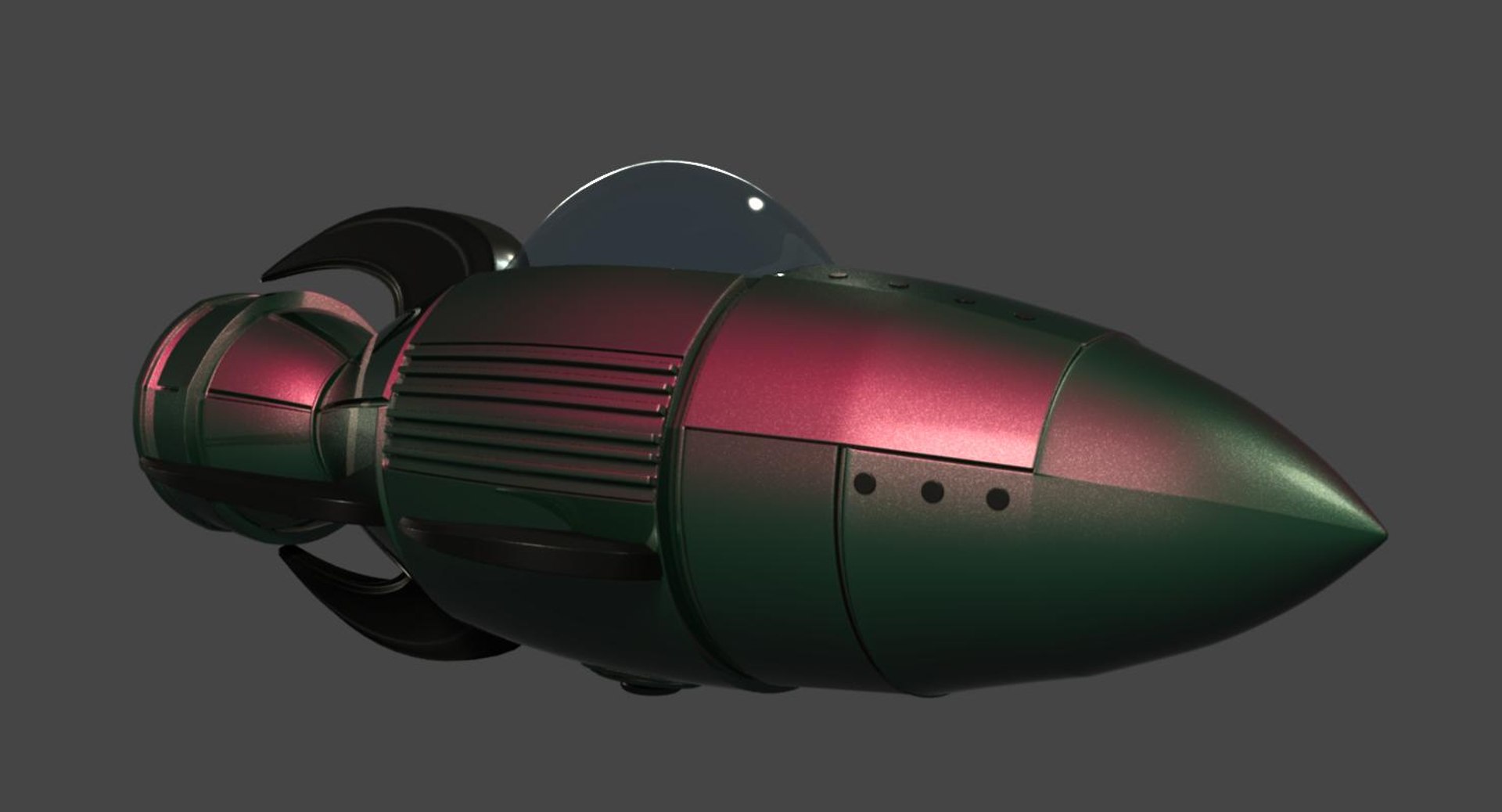 Rocket Rocketship Obj