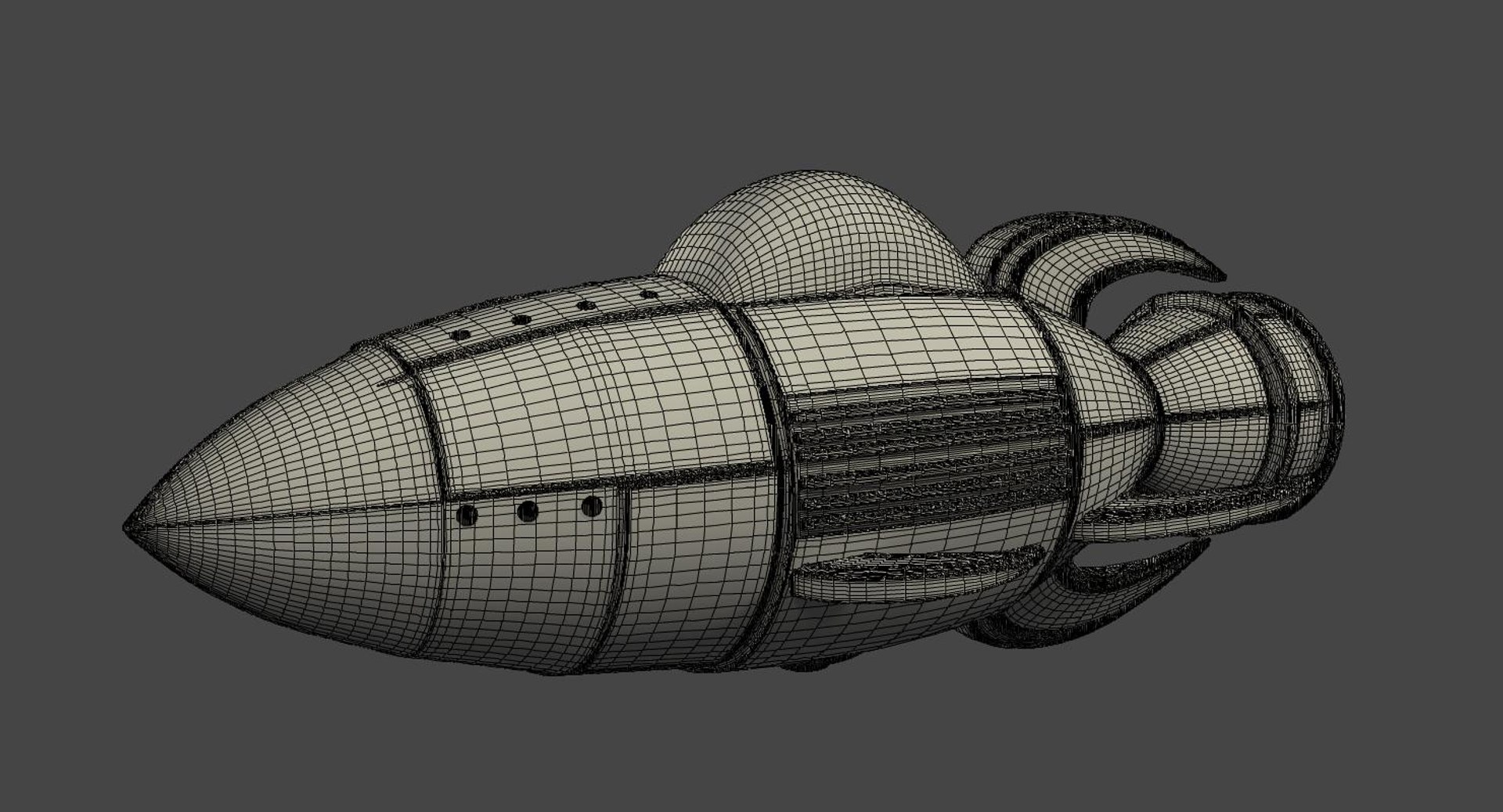 Rocket Rocketship Obj