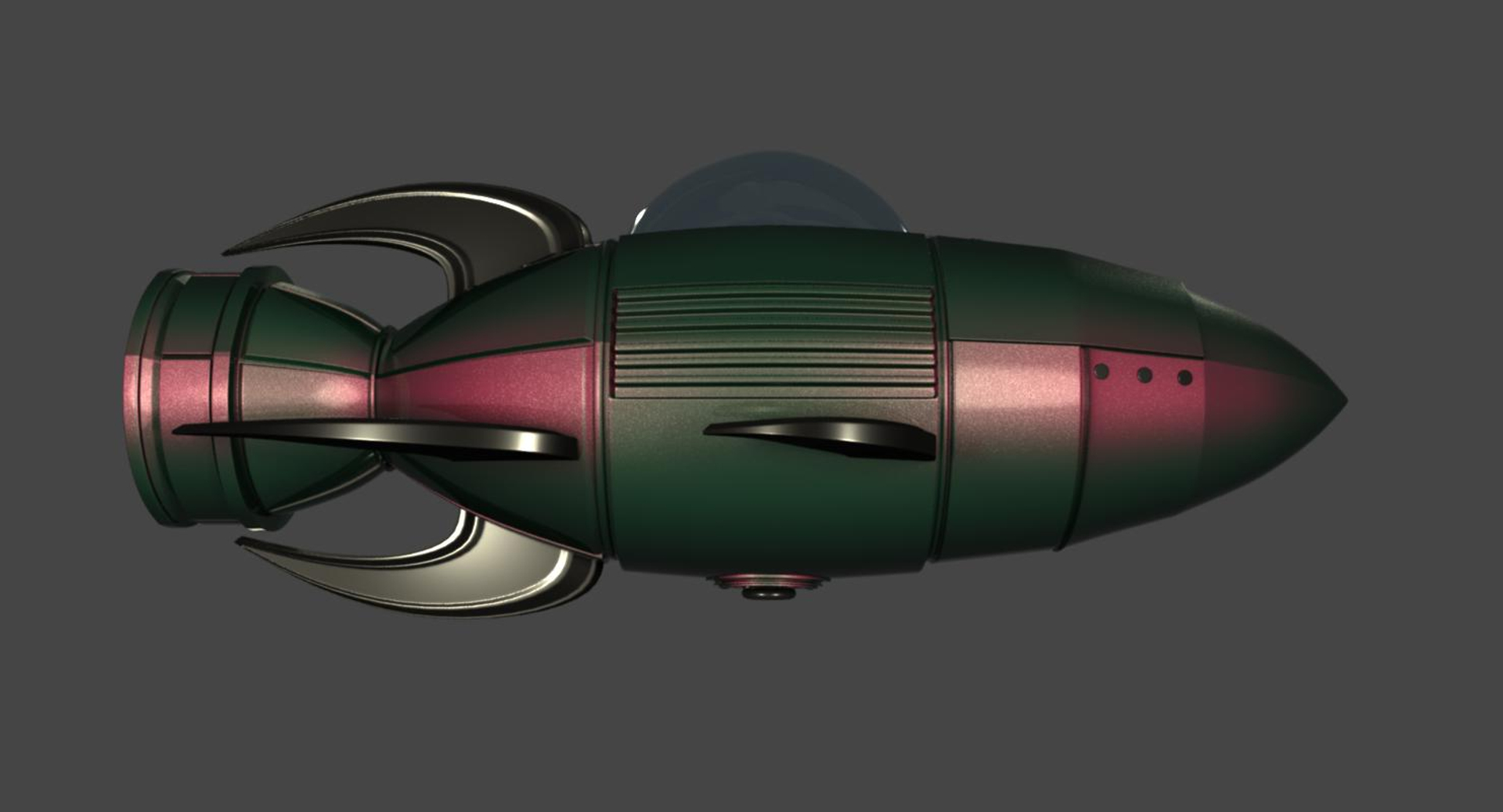 Rocket Rocketship Obj