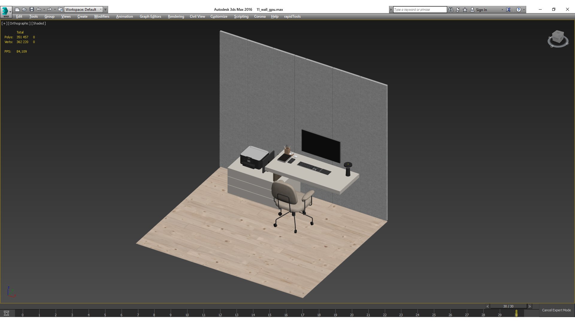 Office Workspace - 3 3D model - TurboSquid 2178190