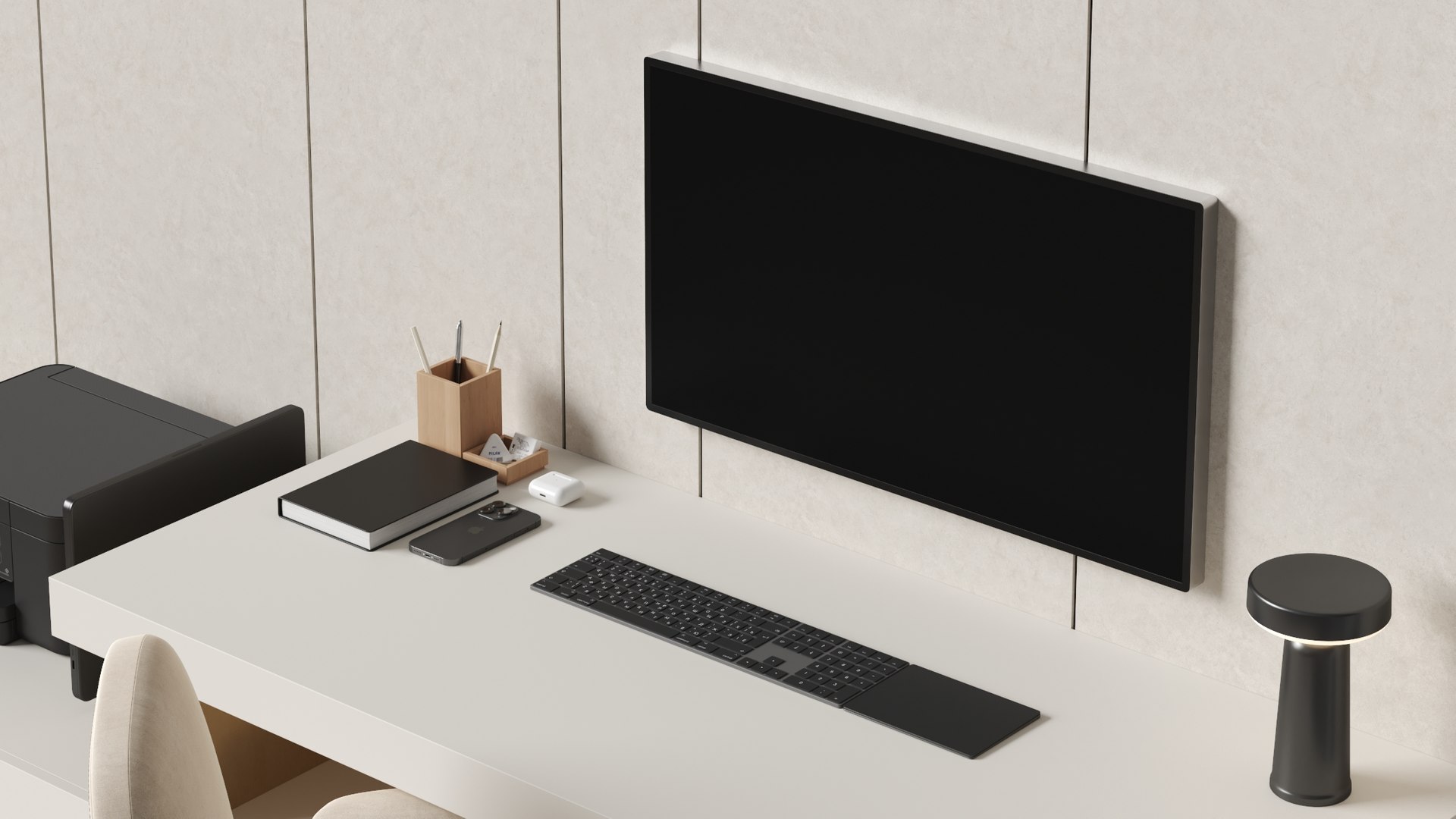 Office Workspace - 3 3D model - TurboSquid 2178190