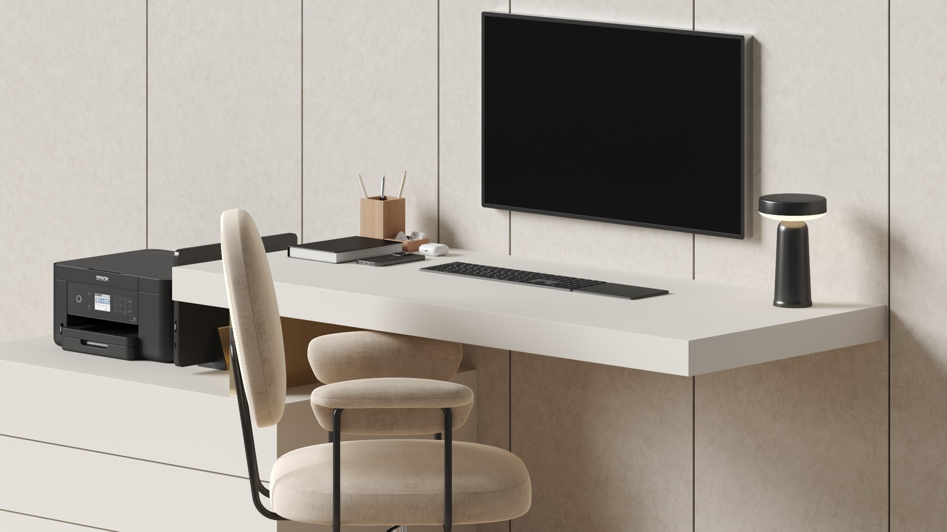 Office Workspace - 3 3D model - TurboSquid 2178190