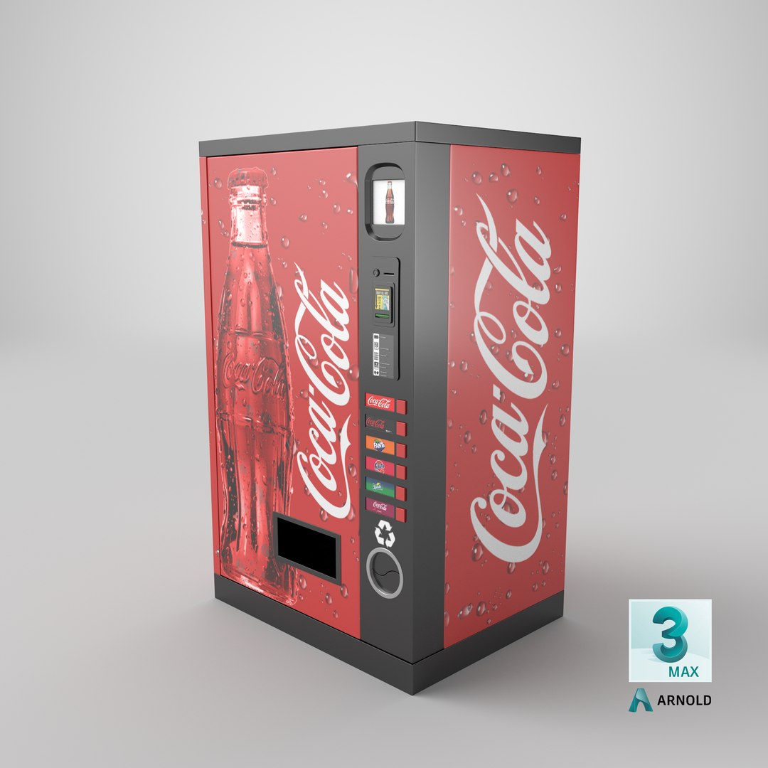 Cola Vending Machine Model - TurboSquid 1459375