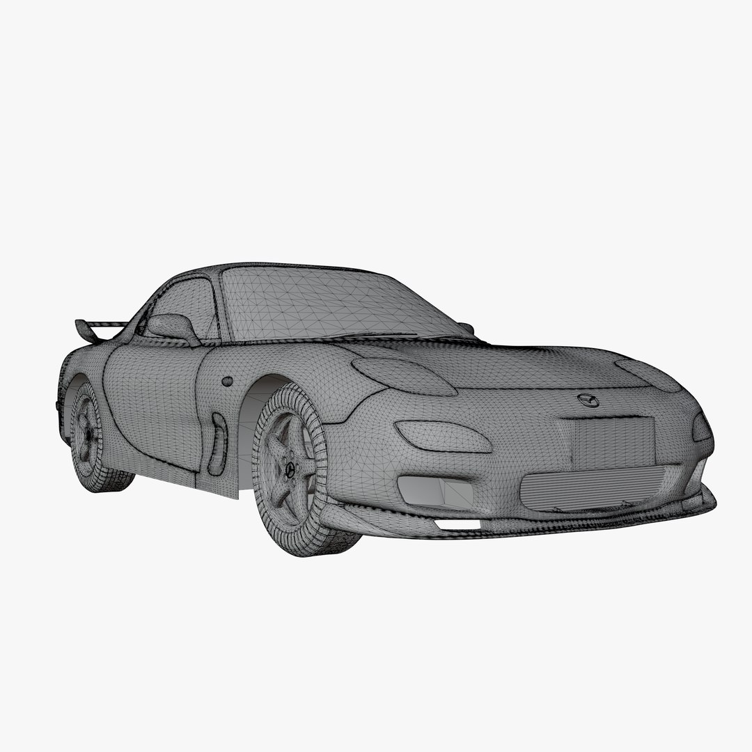 3D Rigged Mazda RX-7 Model - TurboSquid 2042342