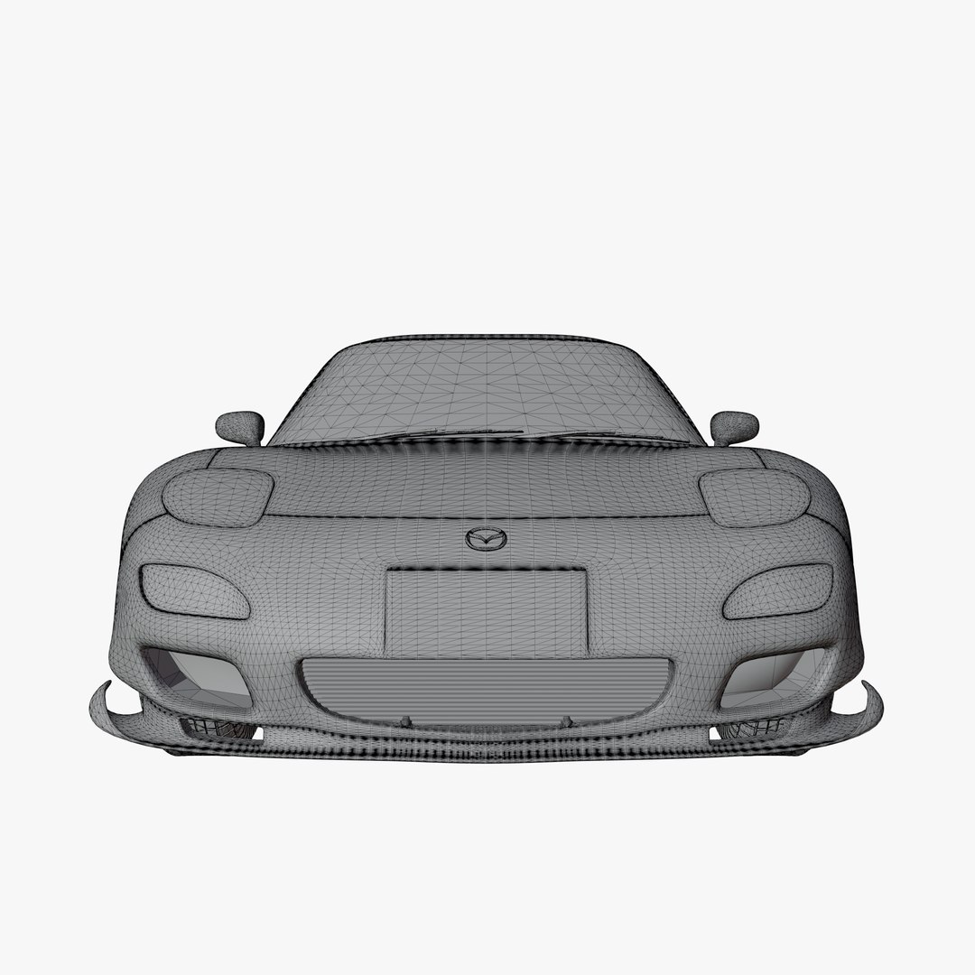 3D Rigged Mazda RX-7 Model - TurboSquid 2042342