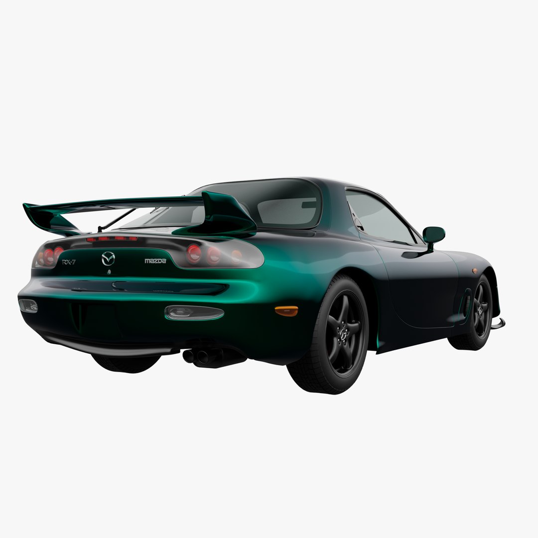 3D Rigged Mazda RX-7 Model - TurboSquid 2042342