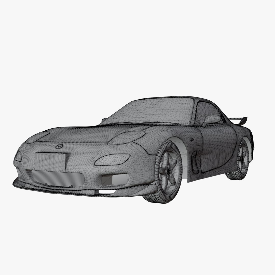 3D Rigged Mazda RX-7 Model - TurboSquid 2042342