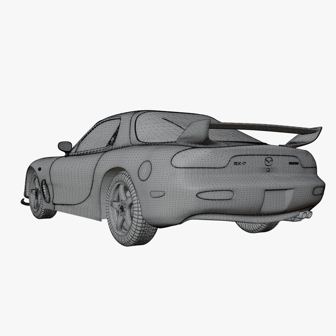 3D Rigged Mazda RX-7 Model - TurboSquid 2042342