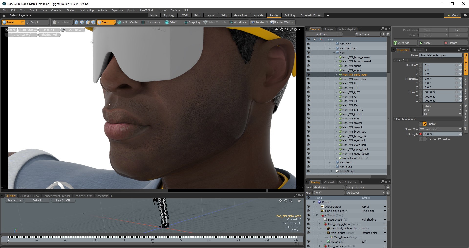 3D dark skin black man model - TurboSquid 1677632