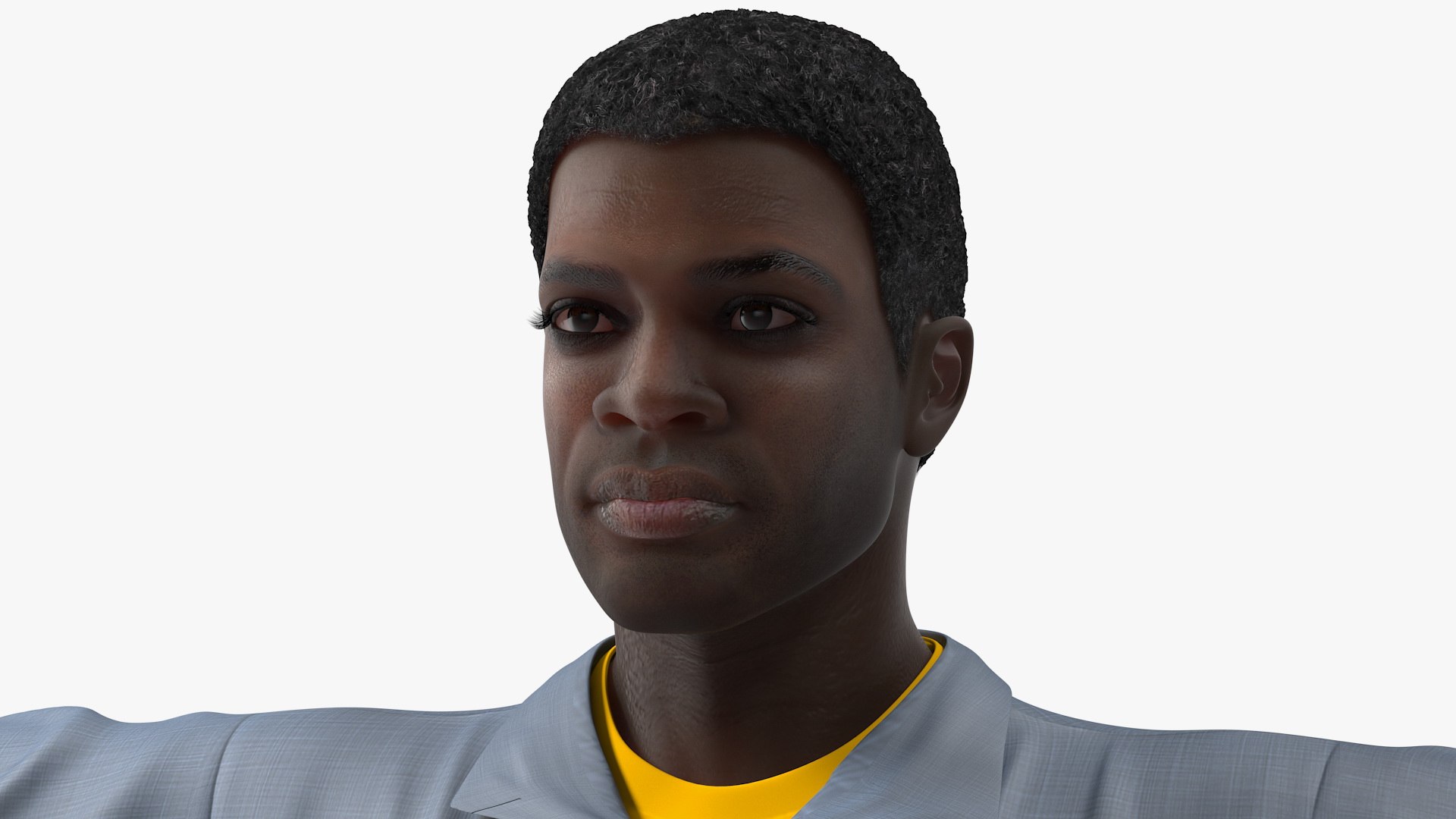 3D dark skin black man model - TurboSquid 1677632