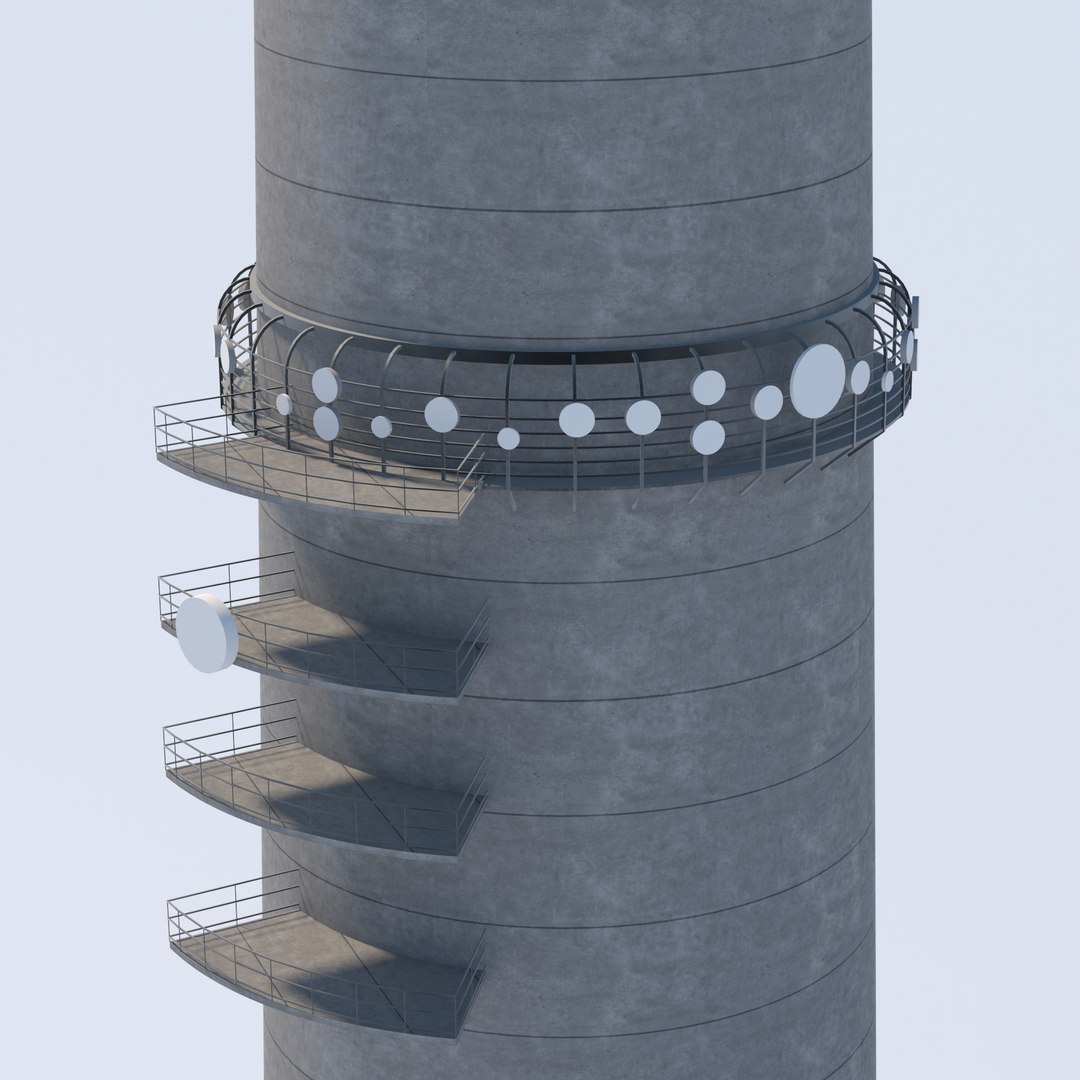 Emley Moor Transmitting Station 3D - TurboSquid 1411824