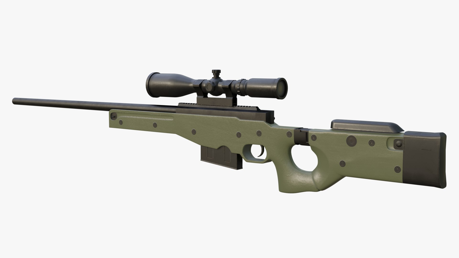 AWP Sniper Rifle 3D - TurboSquid 2034880