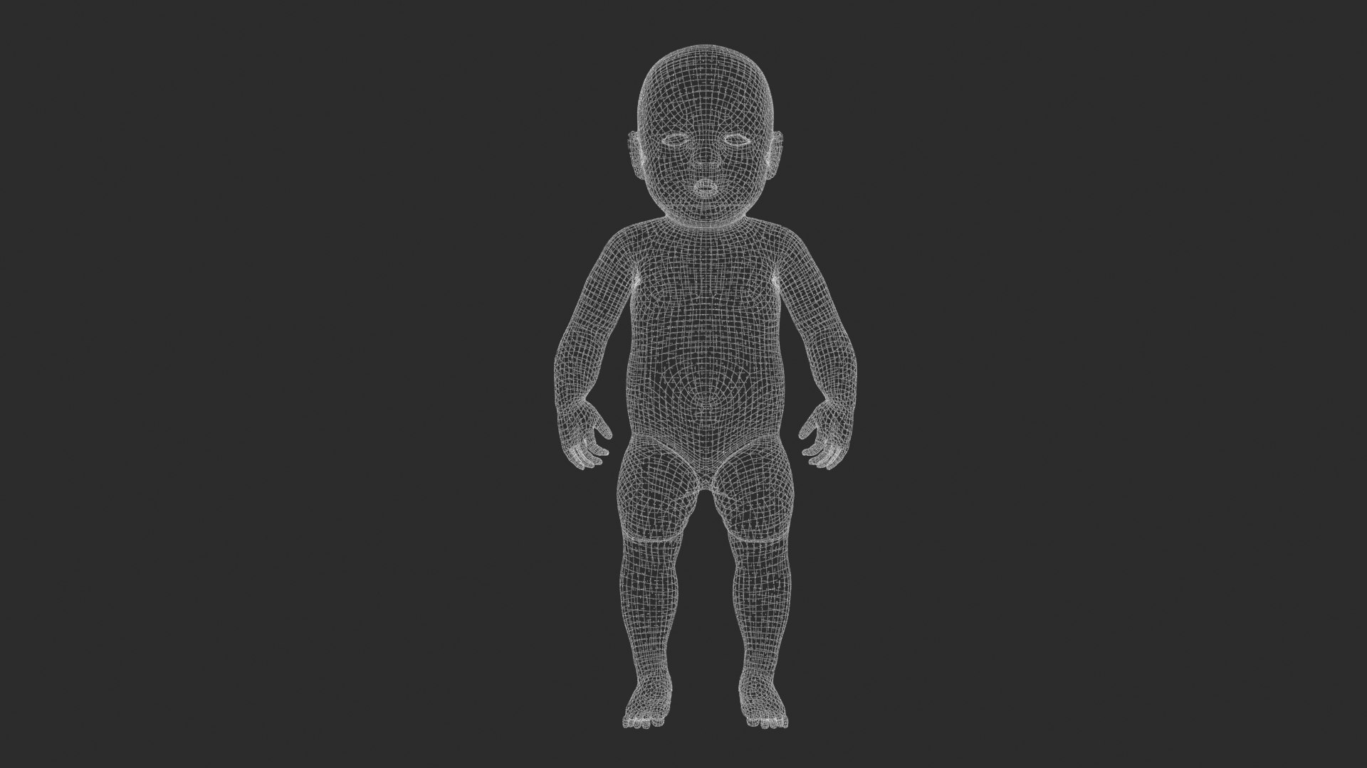 3D Baby New Born Rigged Low-poly - TurboSquid 1969452