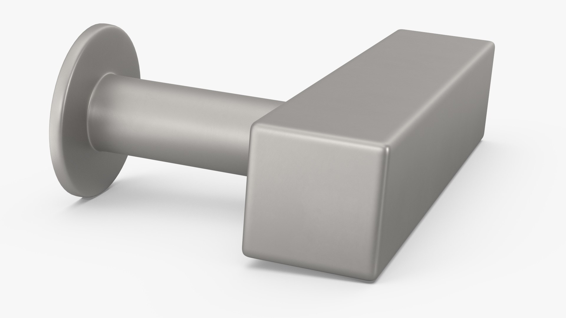 Kitchen Cabinet Handle Knob Rectangular Silver 3D Model - TurboSquid ...