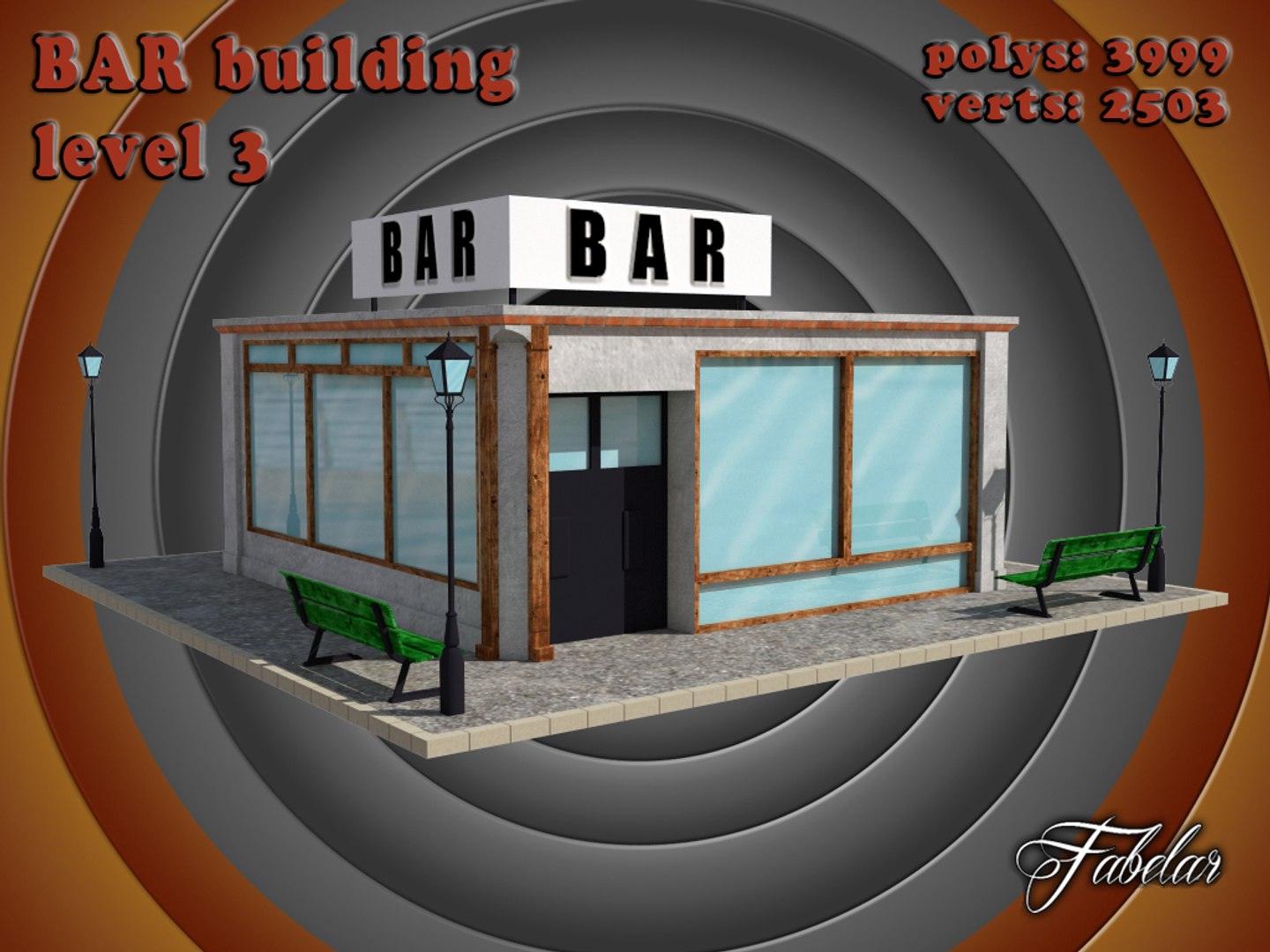 Bar Level 3 3d Model