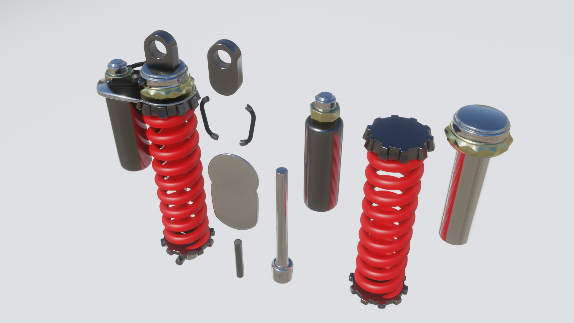 Shock Absorber 3D Model - TurboSquid 1941271