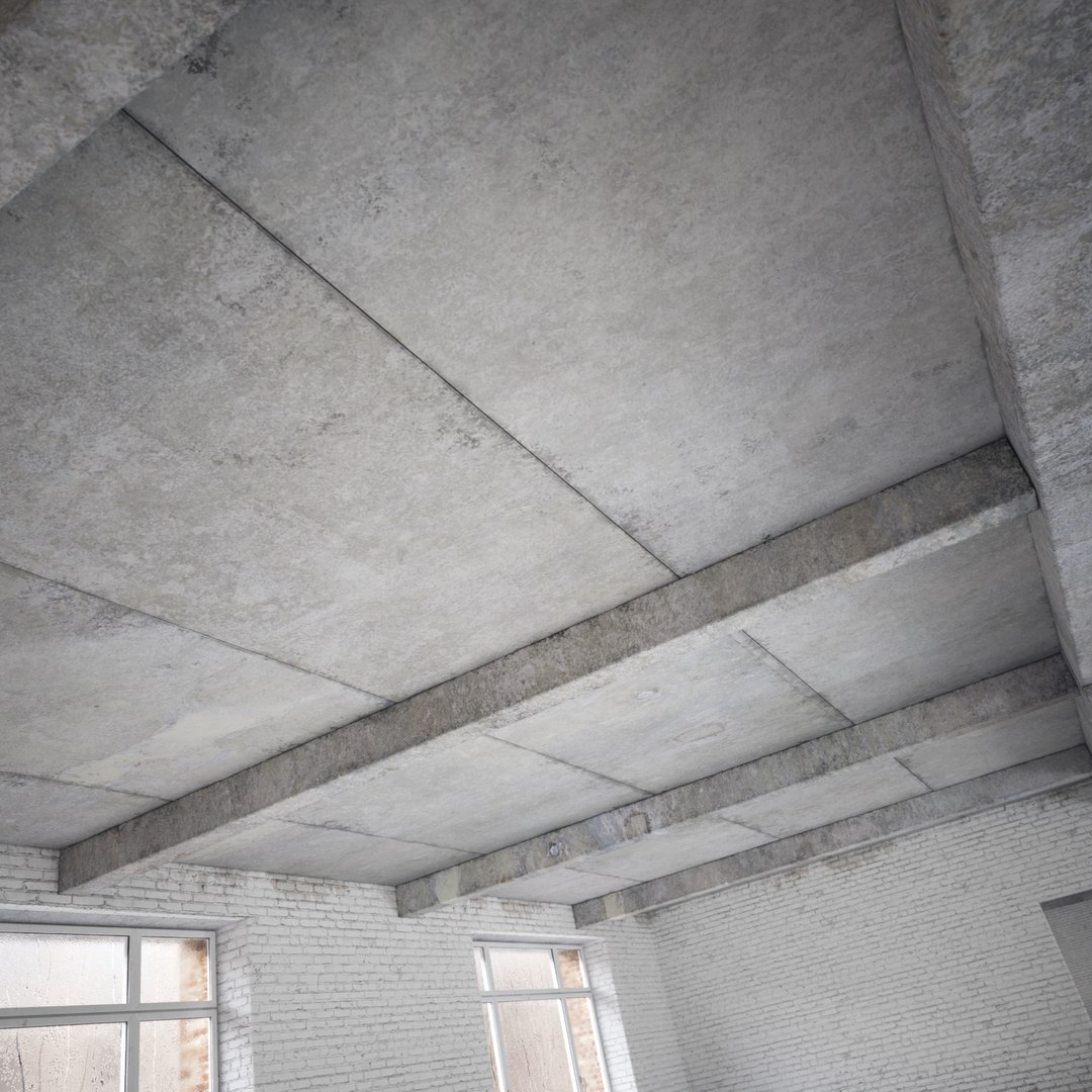 3d Max Loft Interior Space Concrete