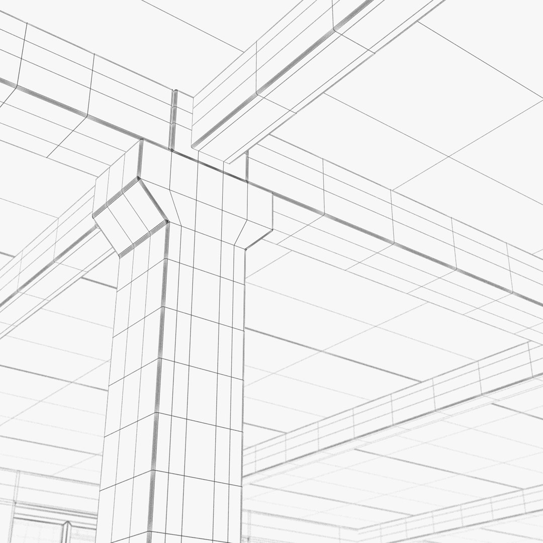 3d Max Loft Interior Space Concrete