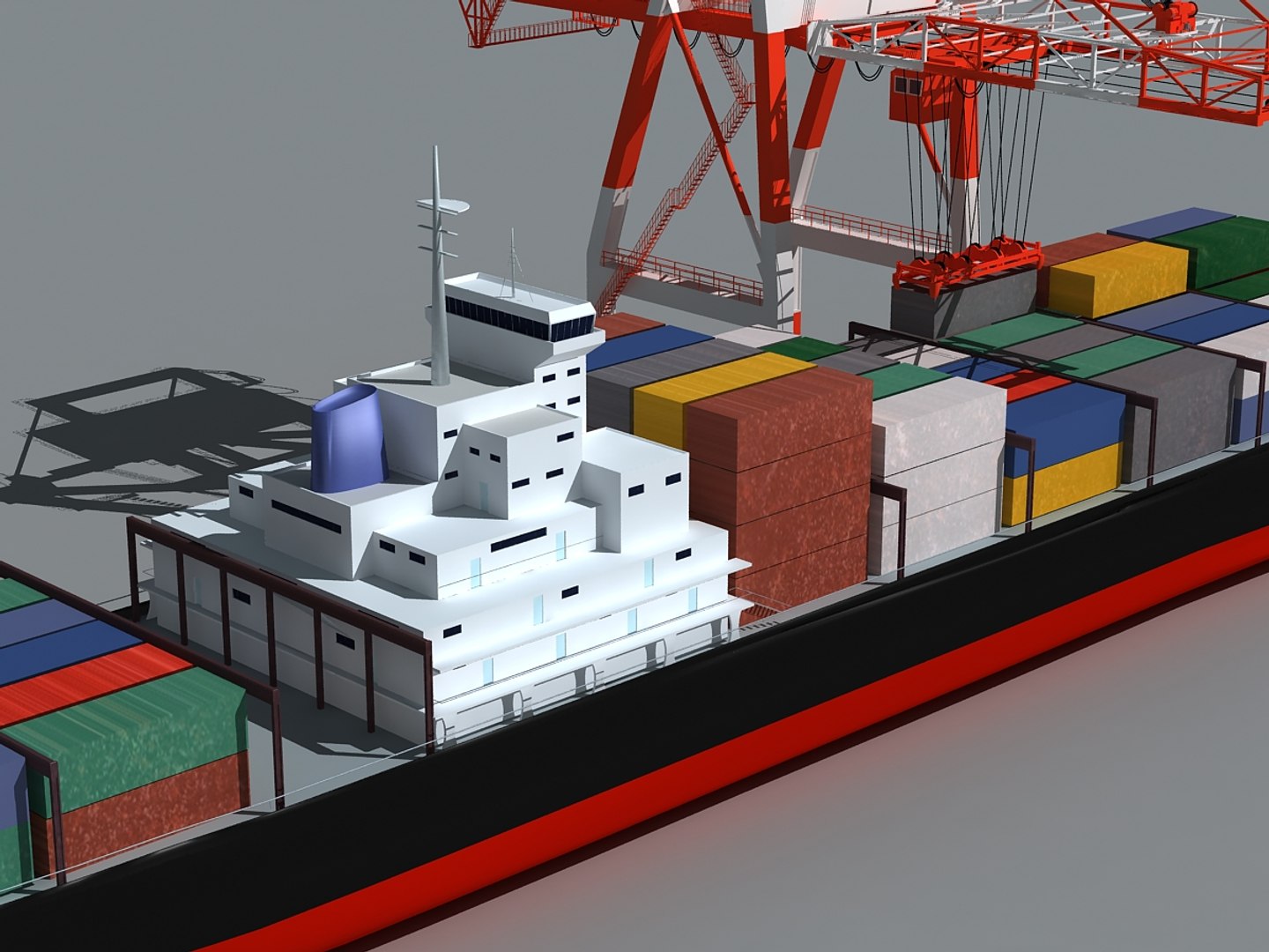 Cargo Ship Cranes 3D Model - TurboSquid 1647962