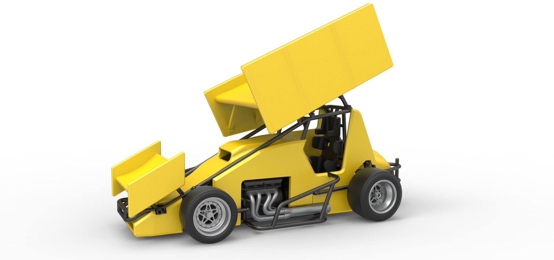 Diecast Pavement Winged Sprint Car Scale 1 To 25 3D Model - TurboSquid ...