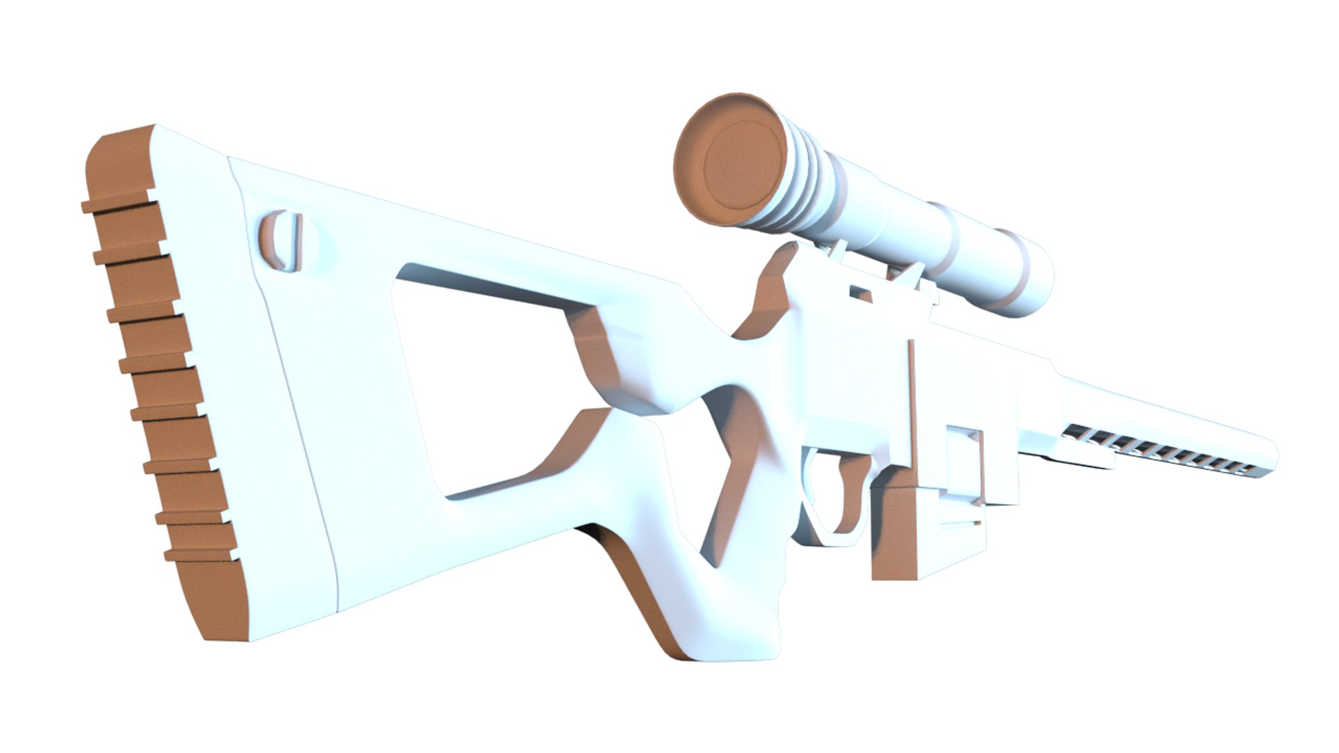 Sniper Rifle Base Mesh Obj