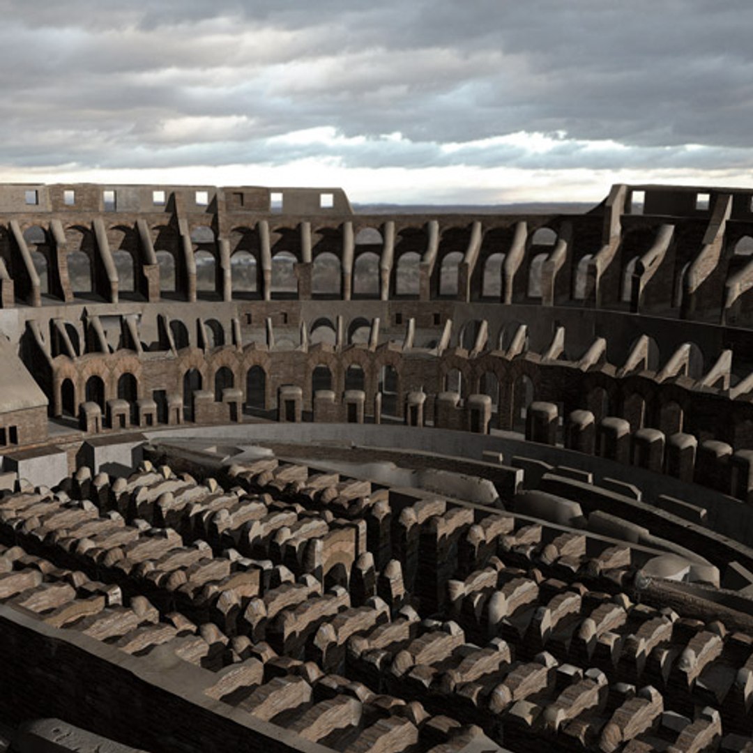 Colosseum Roman Ruins 3d Model