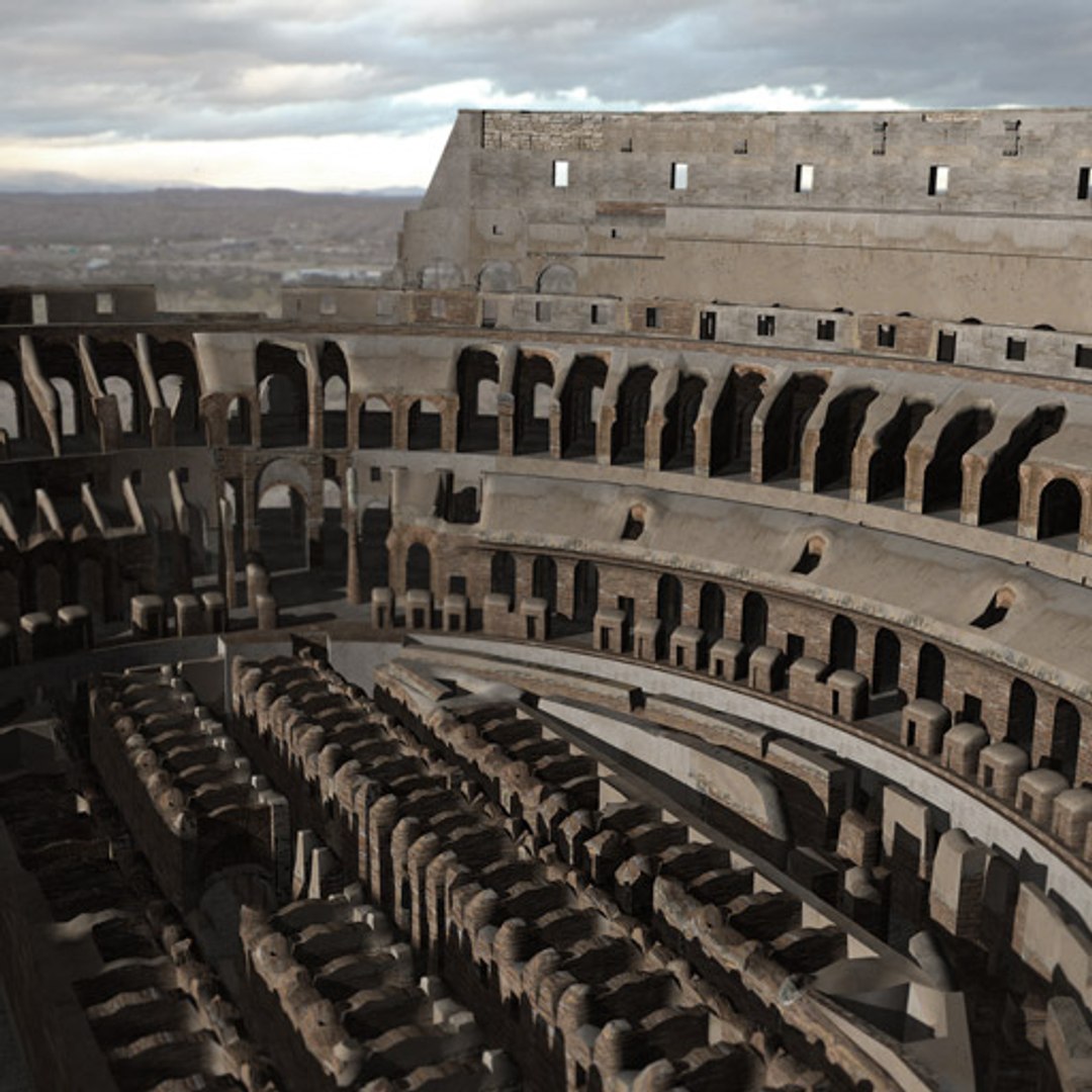 Colosseum Roman Ruins 3d Model