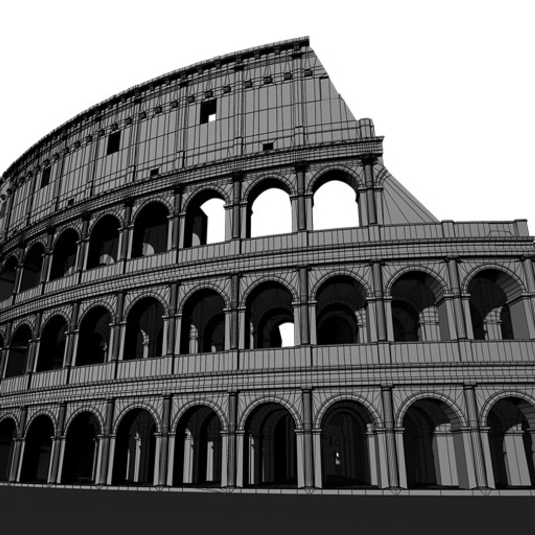Colosseum Roman Ruins 3d Model