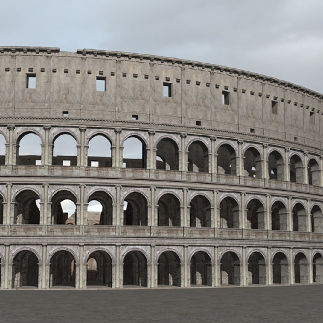 Colosseum Roman Ruins 3d Model