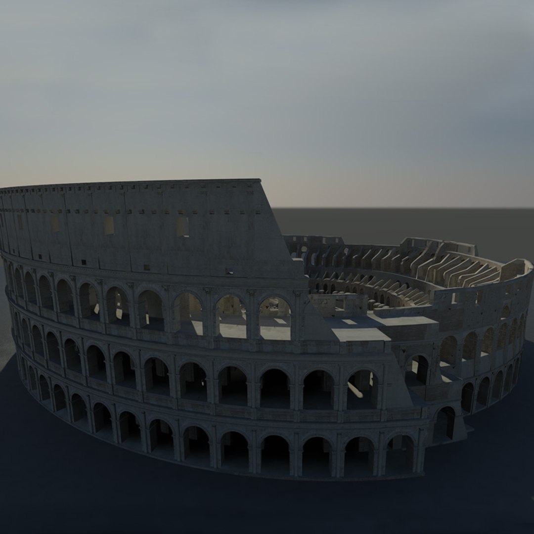 Colosseum Roman Ruins 3d Model