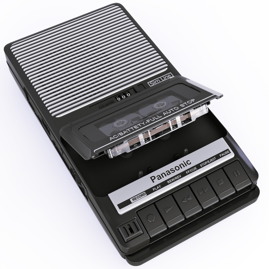 3d Panasonic Rq-2102 Portable Cassette Model